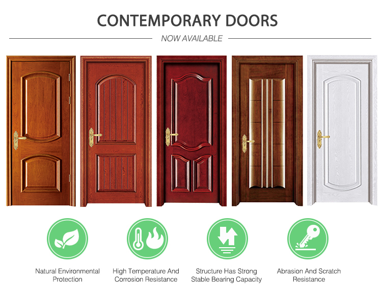 Custom PVC Coated Wooden Entry Doors | Shockproof & Soundproof